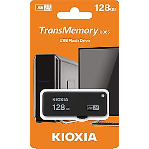 Kioxia U365 TransMemory 128GB USB3.2 Gen 1 R150 Flash Drive Portable Data Disk USB Stick Black LU365K128GG4