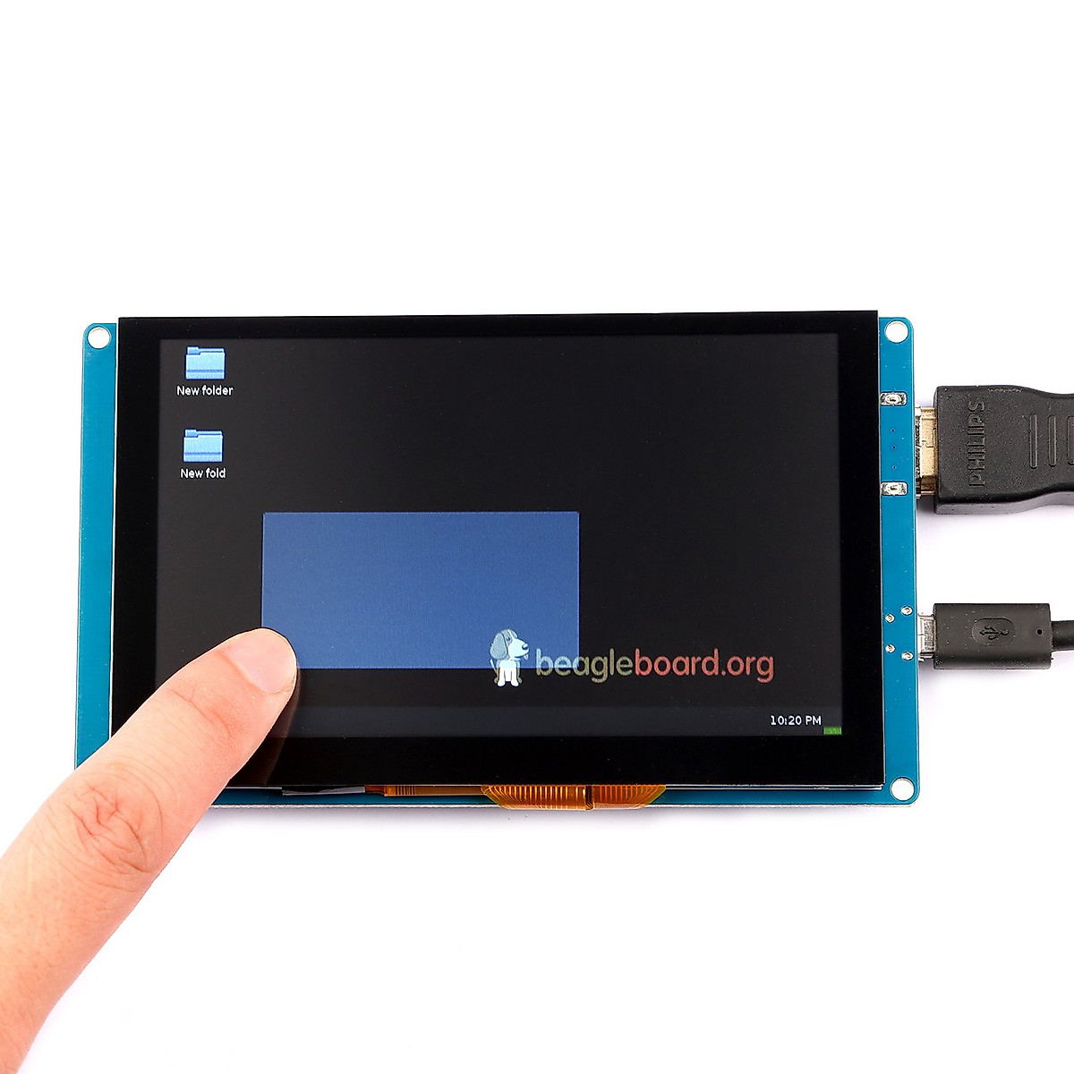 GeeekPi 5 Inch Capacitive Touch Screen 800x480 HDMI Monitor TFT LCD Display for Raspberry Pi 4 Model B, Raspberry Pi 3/2 Model B/B+/Pi Zero & BeagleBone Black & PC