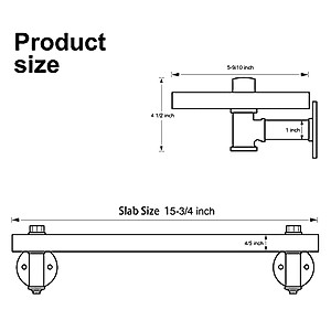 HouseAid Industrial Pipe Floating Shelves, Rustic Farmhouse Pipe Shelf for Living Room, Bedroom, Bathroom and Kitchen, Wall Mounted, Matte Black (2 Pack)