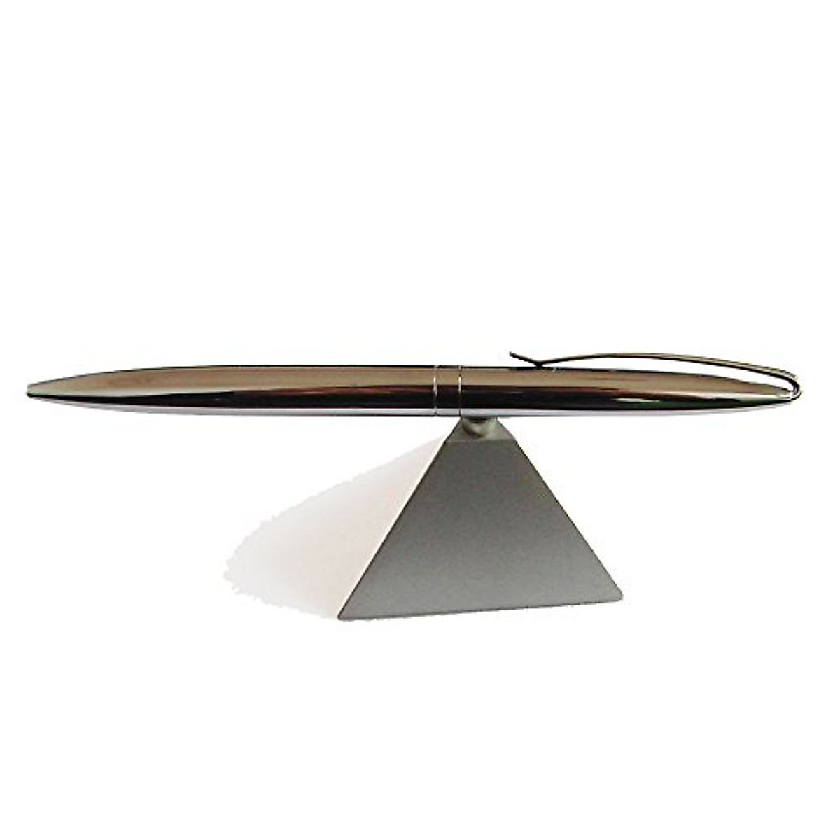 JASON YUEN Magnetic Floating Pen - Bright chrome ballpoint Pen with Magnetic Base - Writing Pen With Magnet Holder fit for Office Gift items (Triangle base)