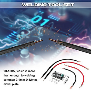KKnoon DIY Spot-Welders Pen Portable 12 V Battery Storage Spot-Welding Printed Circuit Board Welding Equipment
