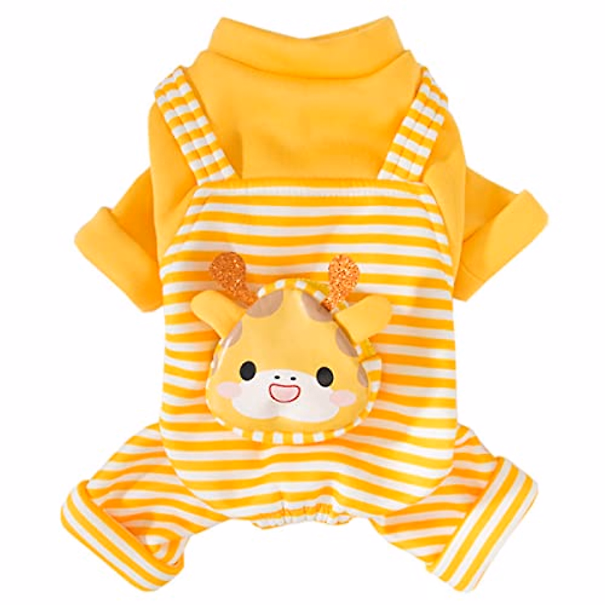 Pet Casual Clothes Dog Cute Outfit Cat Cold Weather Adorable Pajamas Hoodie Pullover Sweatsuit Jacket Cozy Costume Coat with Pocket (Medium)