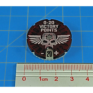 LITKO Victory Point Dial #0-20 Compatible with WHv8, Translucent Red & Ivory