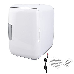 Demeras Portable Mini Fridge, Mini Fridge Wide Application Small Portable for Food(White)