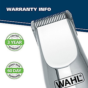 Wahl Groomsman Rechargeable Beard Trimming kit for Mustaches, Nose Hair, and Light Detailing and Grooming with Bonus Wet/Dry Electric Nose Trimmer – Model 5622