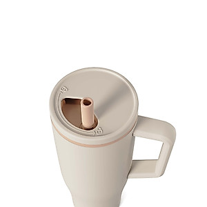 KISSKIND 40 oz Tumbler with Handle and Straw Lid, 100% Leakproof Insulated Cup Travel Coffee Mug Water Bottle, 2 Pcs