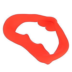 Yoidesu Silicone VR Face Cover Pad, VR Glasses Silicone Eye Mask Breathable Anti Sweat VR Protective Cover for Oculus Quest 2 Gaming Headset(red)