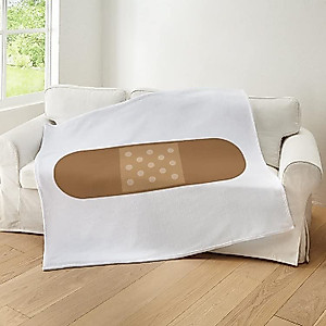 CafePress Band Aid Throw Blanket Super Soft Fleece Plush Throw Blanket, 60"x50"