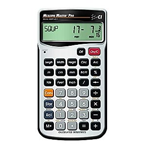 Calculated Industries 4020 Measure Master Pro Feet-Inch-Fraction and Metric Construction Math Calculator