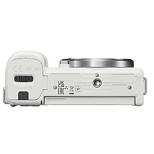Sony ZV-E10 (White) Mirrorless Camera with 16-50mm Lens + 64GB Memory + Case+ Steady Grip Pod + Tripod+ Software Pack + More (30pc Bundle) (Renewed)