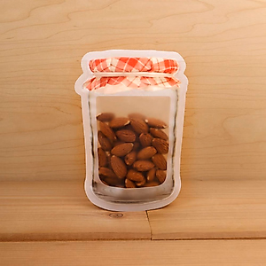 Kikkerland Jam Zipper Bag, Small, Set Of 4, Clear