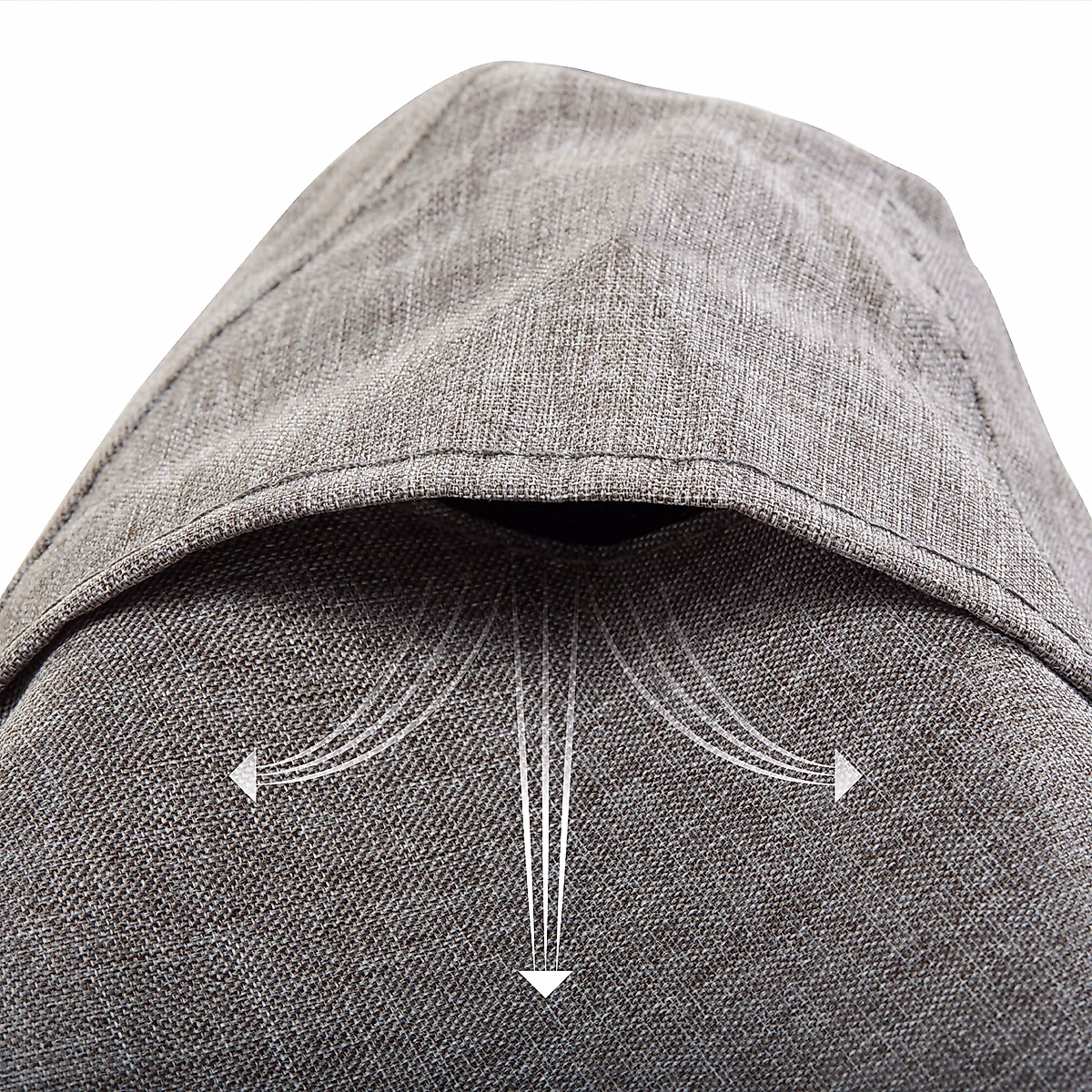 Modern Leisure Garrison Patio Loveseat Cover - Weather-Resistant Fabric - Outdoor Furniture Protection Perfect for Patio, Deck, and Porch - 35" L x 38" W x 31" H - Heather Grey