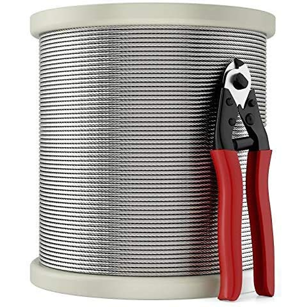 Cable Cutter, Heavy Duty Wire Rope Cutter for DIY Projects, Railing, Decking, Wire Seals & Bicycle Cable | Sharp & Precise One-Hand Operation Steel Cable Cutter