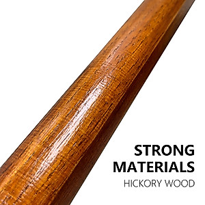 Dormencir 19'' Tire Pressure Check Tool, (Weighted) Wooden Tire Tapper, Dark Red