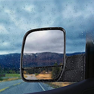 ECCPP Driver Side Mirrors, Left Rear View Mirrors fit 2003-2013 For Ford E-150 E-250 2004-2013 For Ford E-350 E-450 Super Duty E-450 Econoline Black Manual Folding