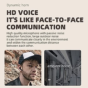 Bluetooth 5.2 Earphones,Wireless Earbuds with Wireless Charging Case,with Earhooks Headset Built-in Mic for Sport,Clear Calls,Work,Music