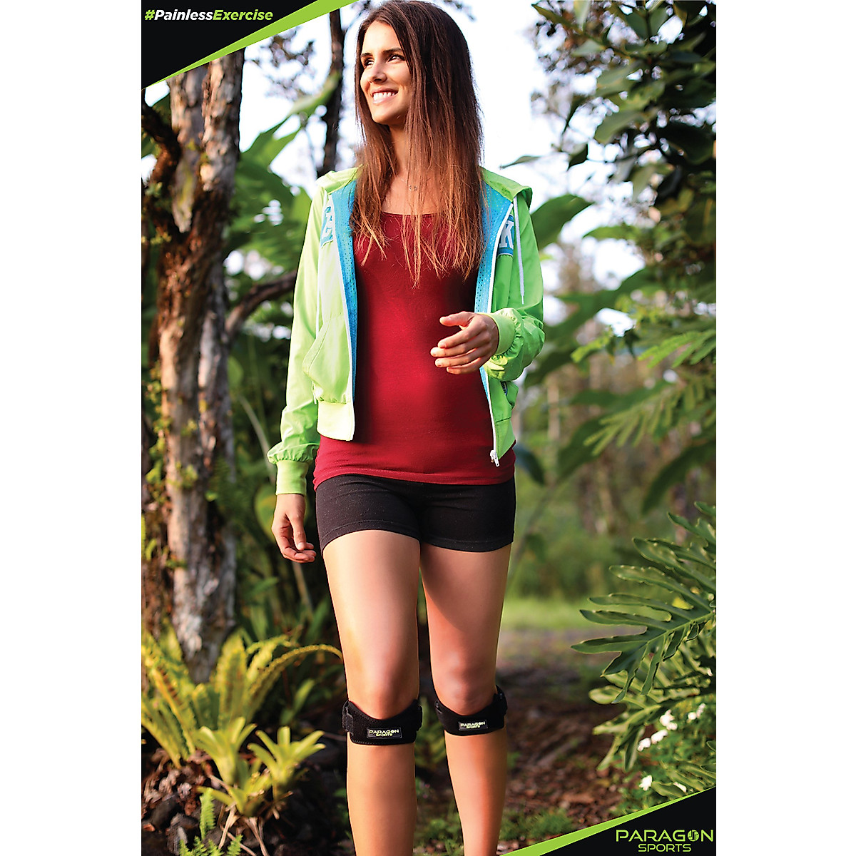 Paragon Sports Patella Knee Strap for Running, Fitness, Stairs Climbing/Adjustable Patellar Tendon Support Band for Basketball, Athletics Pain Relief Brace for Jumper's Knee and Chondromalacia