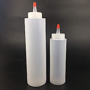 Gaweb Squeeze Bottle, 816oz Clear Squeezes Condiment Bottles Sauces Ketchup Syrup Storage Container One Color 16oz
