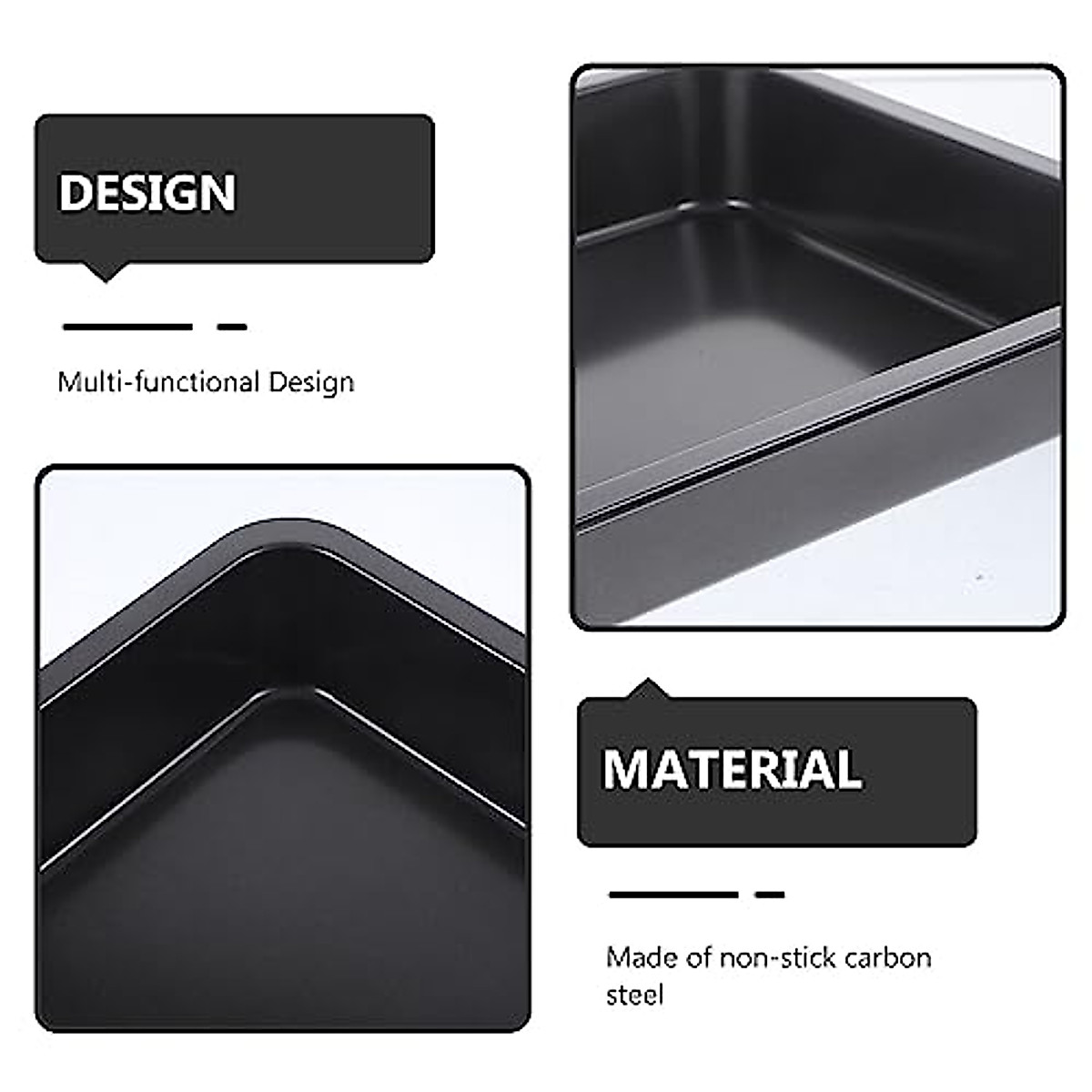 UPKOCH Baking Dishes for Oven Baking Dishes for Oven Square Loaf Pan 23in Non- Stick Bread Toast Mold Carbon Steel Baking Tin Cake Baking Tray Toast Box Bakeware Kitchen Bread Mold