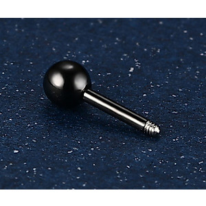 Tanyoyo 4mm Surgical Stainless Steel Ear Piercing Studs Earrings sets 6 Pair Mixed Colors High Polished 16G