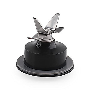 LMEI Replacement Parts 5cups Glass Jar with Blade and Base Bottom Cap,Compatible with Hamilton Beach Blenders