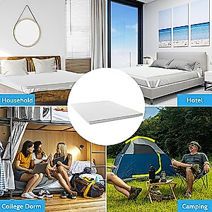 Swbvs King Mattress, 3 Inch Memory Foam Firm King Size Mattress with King Bed Mattress in a Box Pressure Relief & Supportive King Size Mattress