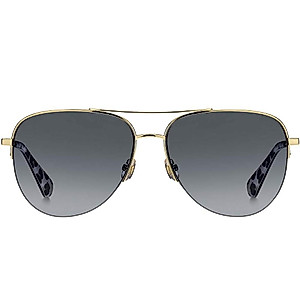 Kate Spade New York Women's Maisie/G/S Navigator Sunglasses, Black, 60mm, 15mm
