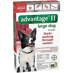 Advantage II Large Dog 6-Pack