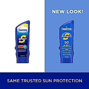 Coppertone SPORT Sunscreen SPF 50 Lotion, Water Resistant Sunscreen, Body Sunscreen Lotion, 7 Fl Oz