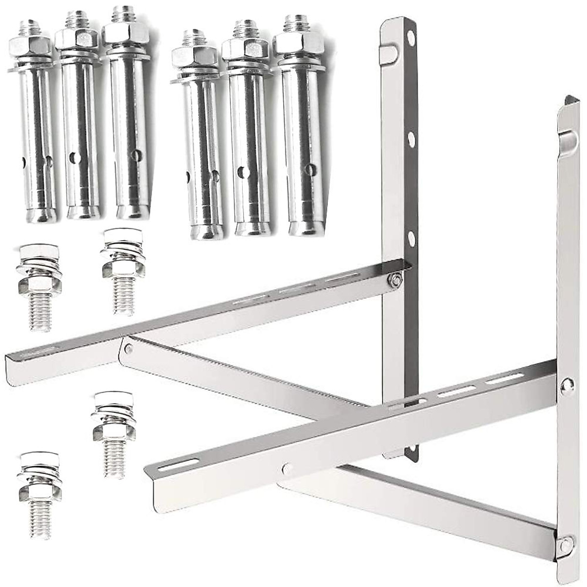 WANLIAN Foldable Wall-Mounted air Conditioner Bracket for Small Split Type Heavy Duty Non-Rusting air Conditioner mounting Bracket