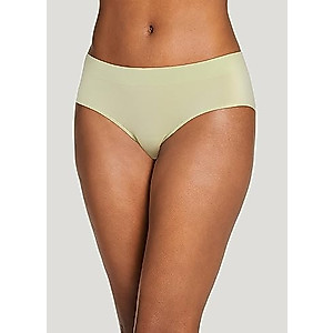 Jockey Women's Underwear Modern Micro Seamfree Hipster, Yellow Grass, 6