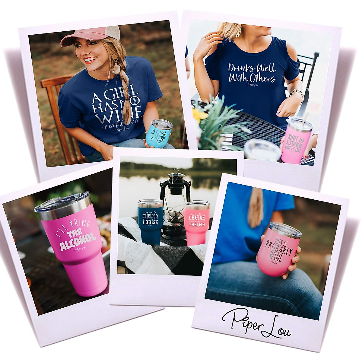 Piper Lou | This is Probably Tito's, Stainless Steel Insulated Tumbler with Lid - Royal | 20 Oz.