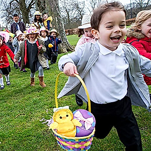 Skylety 4 Packs Easter Egg Stuffed Animals 6 Inch Easter Eggs Filled with Llama Unicorn Chick Rabbit Plush Inside for Easter Basket Stuffers Presents Exchange Party Favors Gifts