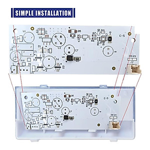W10515057 Refrigerator LED Light Control Board Replace AP6022533 PS11755866 for Kenmore 10651139214 Refrigerator