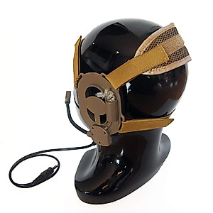 Armorwerx Single Ear Military Communications Headset (Tan)