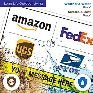 Sigo Signs Package Delivery Custom Sign, 10x14 Inches, Rust Free .040 Aluminum, Fade Resistant, Made in USA by Sigo Signs