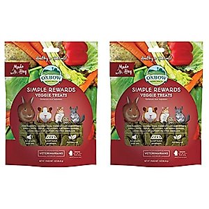 Oxbow SIMPLE REWARDS Treats - Rabbits Guinea Pigs Chinchillas 2oz