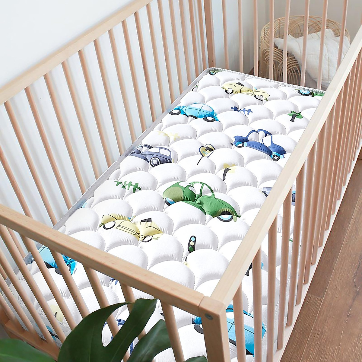 Tiankehan Premium Foam Baby Crib Mattress & Toddler Mattress–Breathable- 52" x 27.6" x 5", Non-Toxic-Fafety-7 Year Warranty, Medium Firm Toddler Mattress Fits Standard Full-Size Crib and Toddler Beds