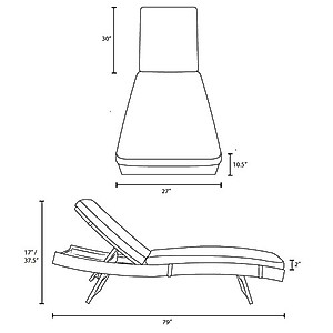 Modway EEI-1874-GRY-NAV Summon Wicker Rattan Outdoor Patio Sunbrella Sofa in Canvas Navy