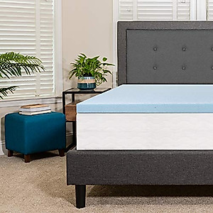 EMMA + OLIVER 2" Cool Gel Infused Cooling Memory Foam Mattress Topper - Full