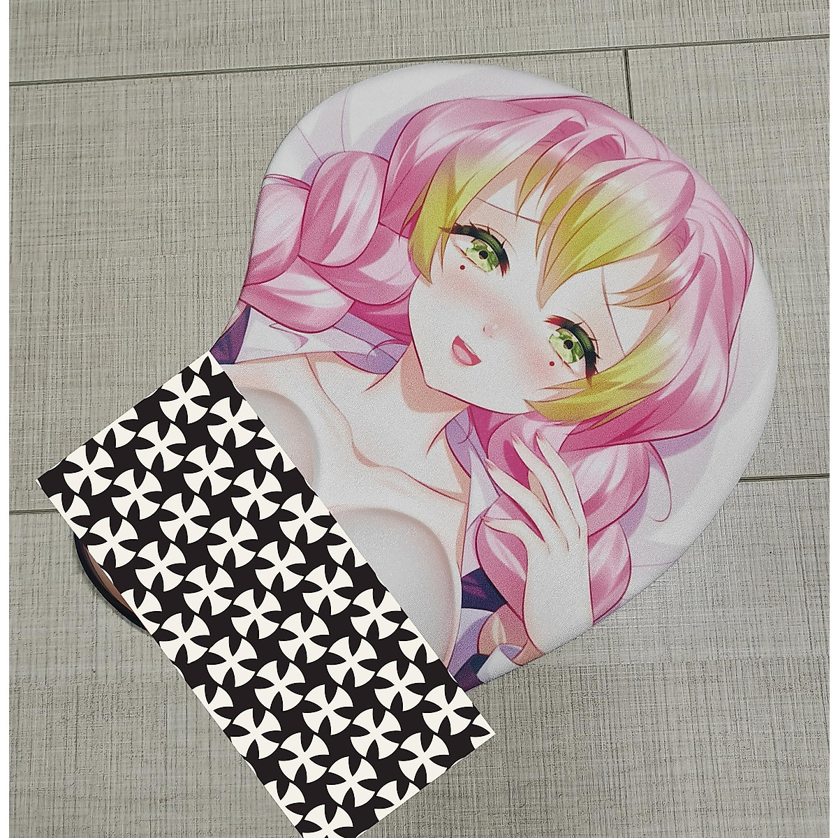 Demon Slayer Kanroji Mitsuri 3D Anime Mouse Pads Ergonomic Mouse MatsGame/Home Dual-use Desk Writing Board 2Way Skin