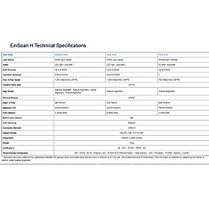 EinScan H Hybrid LED & Infrared Light Source Handheld Color 3D Scanner Solid Edge Shining3D Version CAD Software
