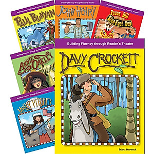 Teacher Created Materials - Reader's Theater: American Legends and Folklore - 6 Book Set - Grades 2-4 - Guided Reading Level I - S