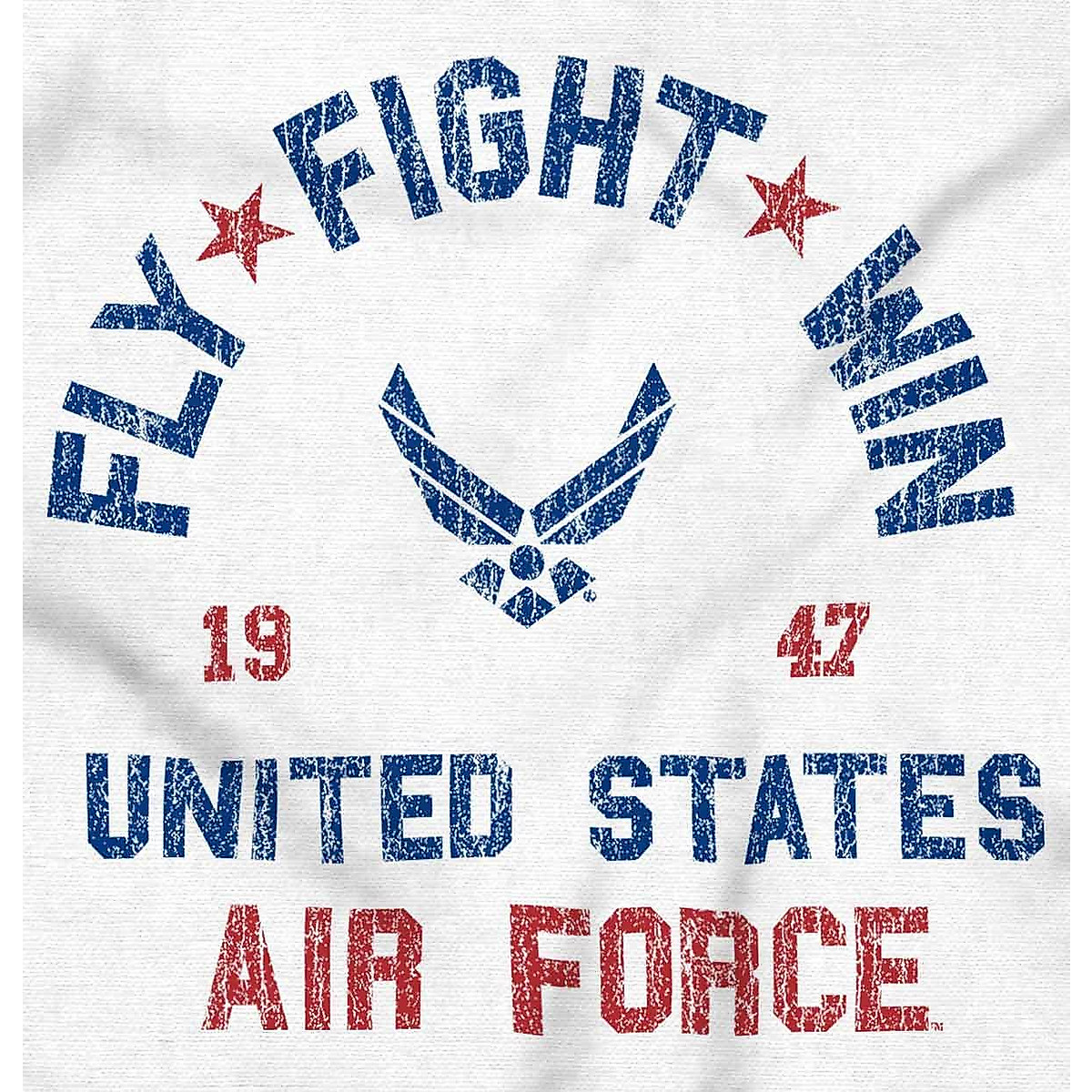 Brisco Brands Fly Fight Win USAF American Air Force Baby Romper Boys or Girls