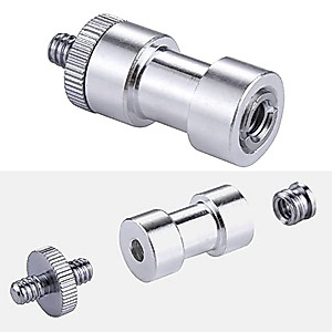 Camera Screws Kit, PAMOWO 16Pcs Tripod Mount Screw Adapter 1/4" to 1/4" Threaded Ring Screw Converter Pack, 1/4" to 3/8" Nut for DSLR Camera/Tripod/Monopod/Ballhead/Flash Light/Quick Release Plate