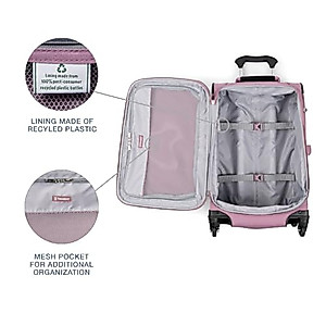 Travelpro Maxlite 5 Softside Expandable Luggage with 4 Spinner Wheels, Lightweight Suitcase, Men and Women, Orchid Pink Purple, Carry-On 21-Inch