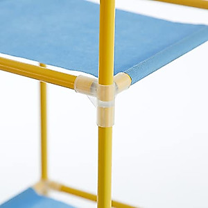 Idea Nuova Marvel Spidey and His Amazing Friends 3 Tier Fabric Storage Organizer with 3 Cubes and Removable Lid