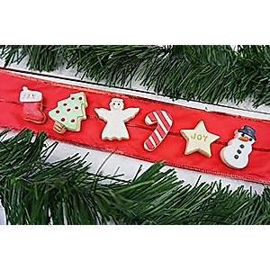 R&M International Mini Christmas Cookie Cutters, Snowman, Stocking, Star, Candy Cane, Tree, Angel, 6-Piece Set
