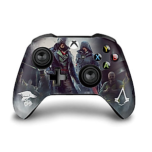 Head Case Designs Officially Licensed Assassin's Creed The Rooks Syndicate Graphics Vinyl Sticker Gaming Skin Decal Cover Compatible With Xbox One X Console and Controller Bundle