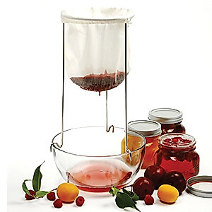 Norpro, White & Silver Strainer Stand, 12in/30.5cm high and 6.5in/16.5cm